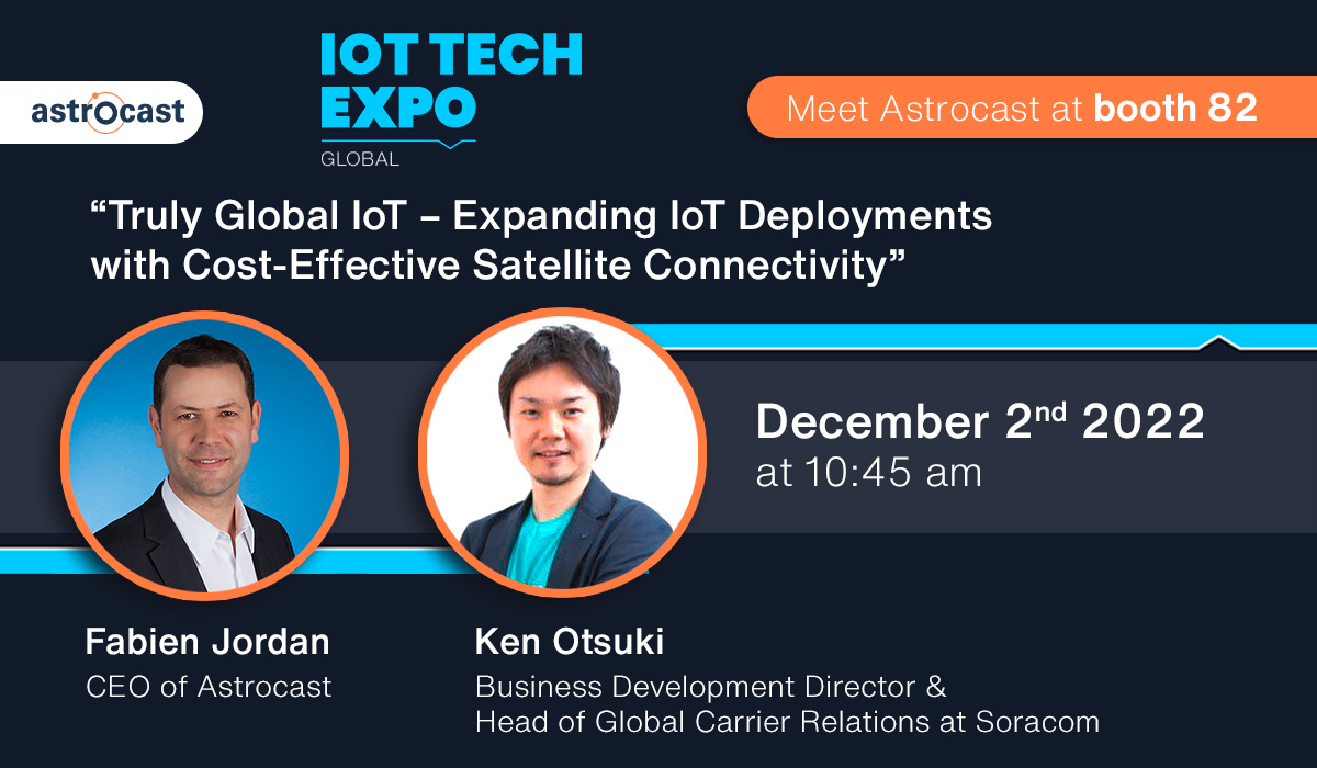 Astrocast to speak at IoT Tech Expo Global - Astrocast
