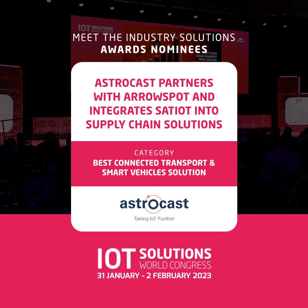 Astrocast Nominated As Best Connected Transport And Smart Vehicles Solution At Iotswc2023 Astrocast